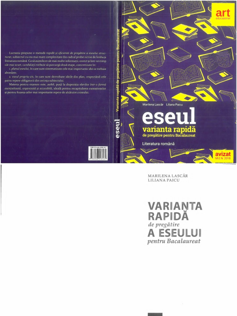 Eseul Varianta Rapida 2018 Ed | PDF