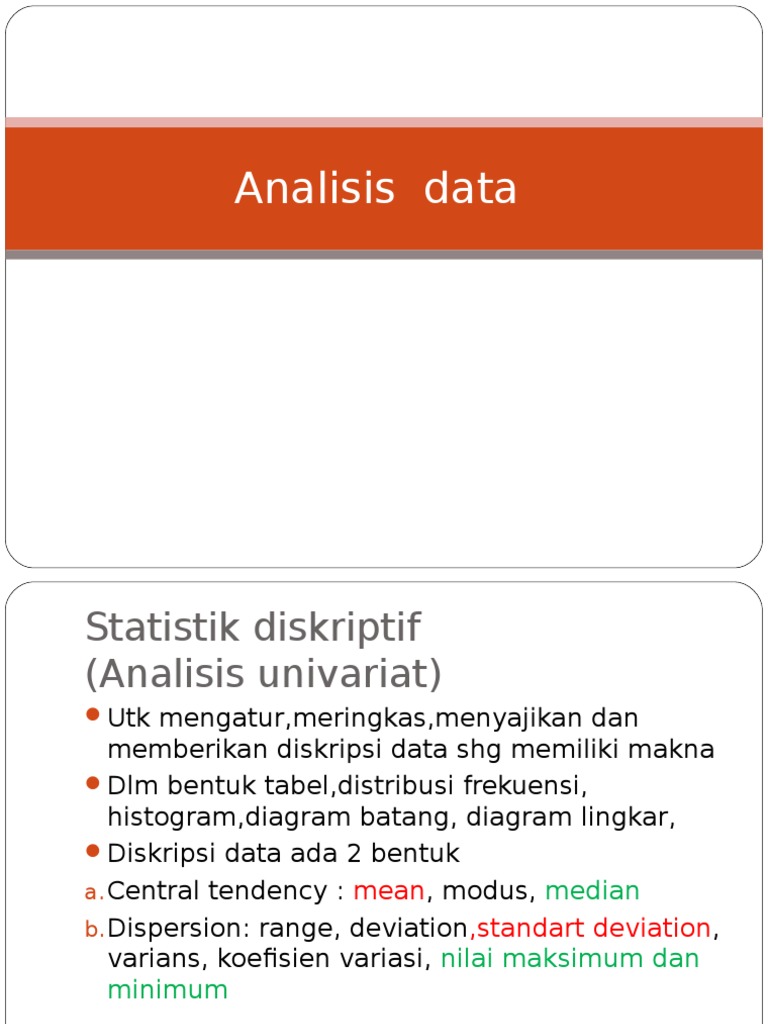 Analisis Data Dan Penyajian Data | PDF