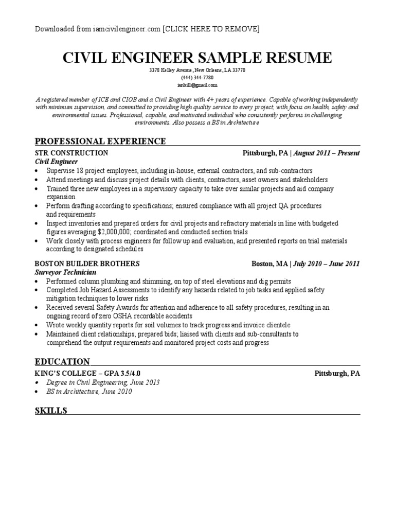 Sample 4 (Iamcivilengineer) | PDF | Civil Engineering | Business