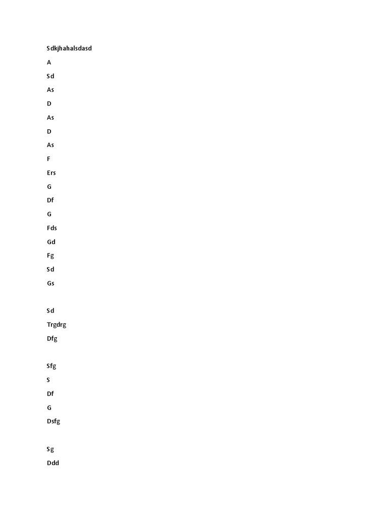 Sdkjhahalsdasd A SD As D As D As F Ers G DF G Fds GD FG SD Gs | PDF