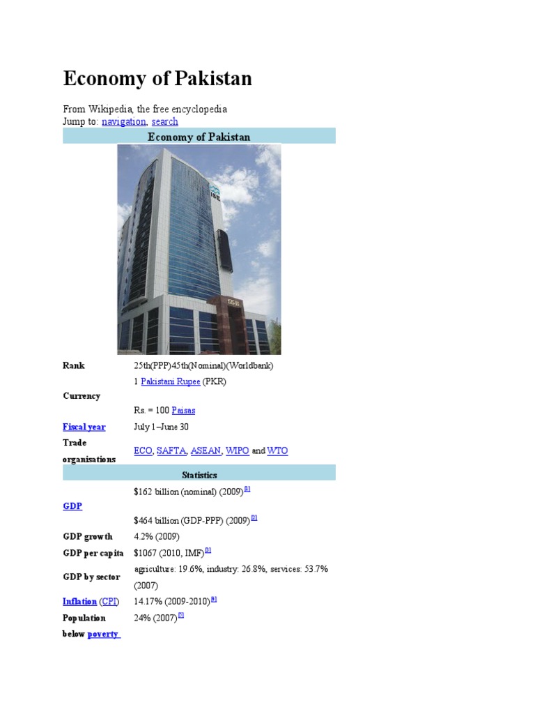 Pak Economy | PDF | Pakistan | Economic Growth