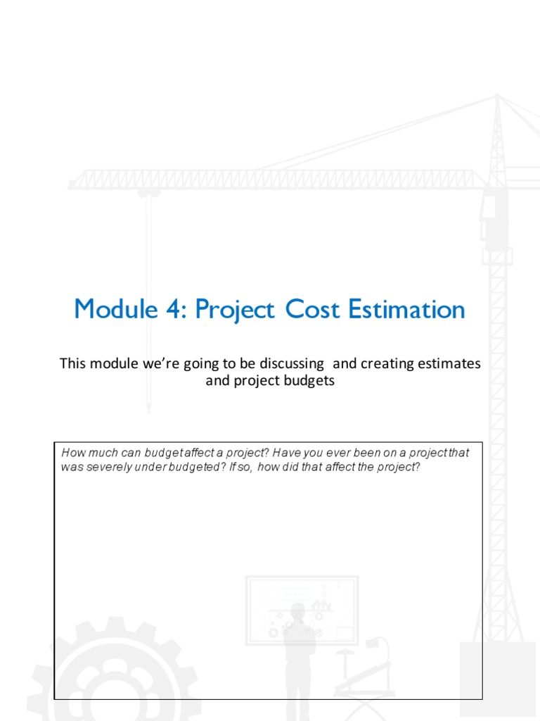 Week 4 Module 4 Project Cost Estimation | PDF | Project Management ...
