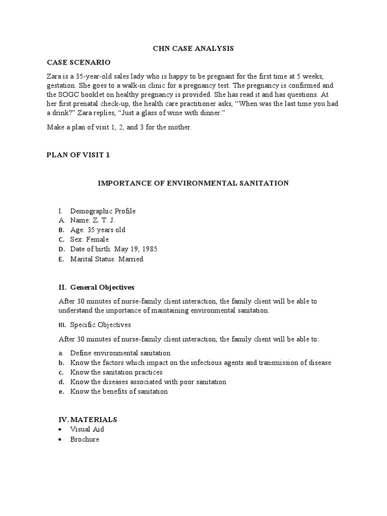 CHN Case Analysis Case Scenario | Download Free PDF | Breastfeeding | Pregnancy
