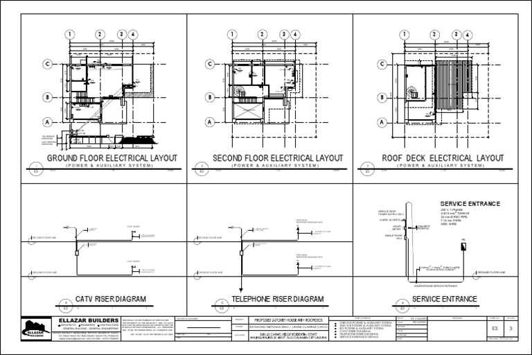 Ground Floor Electrical Layout Second Floor Electrical Layout | PDF | Equipment | Electricity