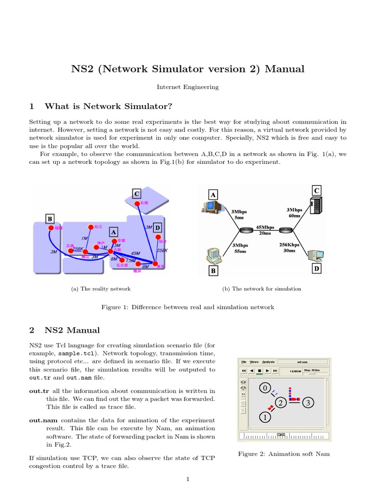 NS2 (Network Simulator Version 2) Manual | PDF | Transmission Control ...