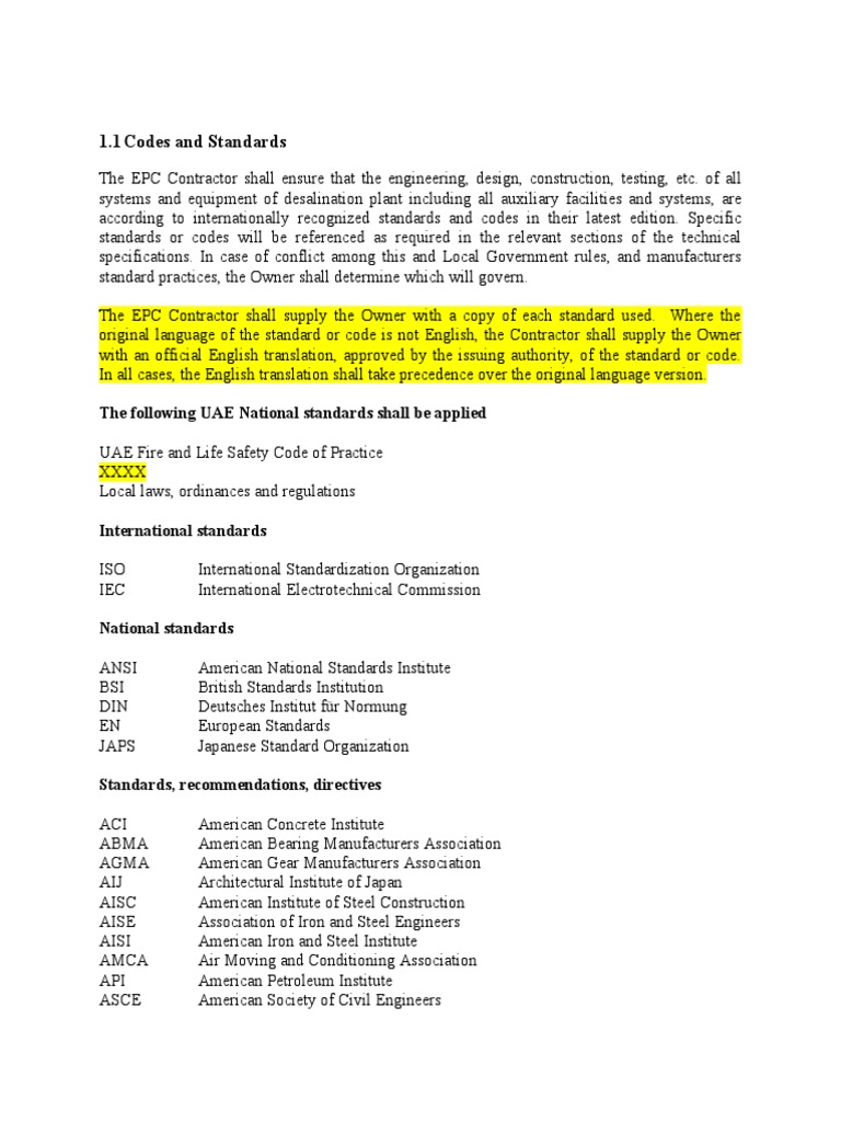 Codes and Standards | PDF | International Electrotechnical Commission ...