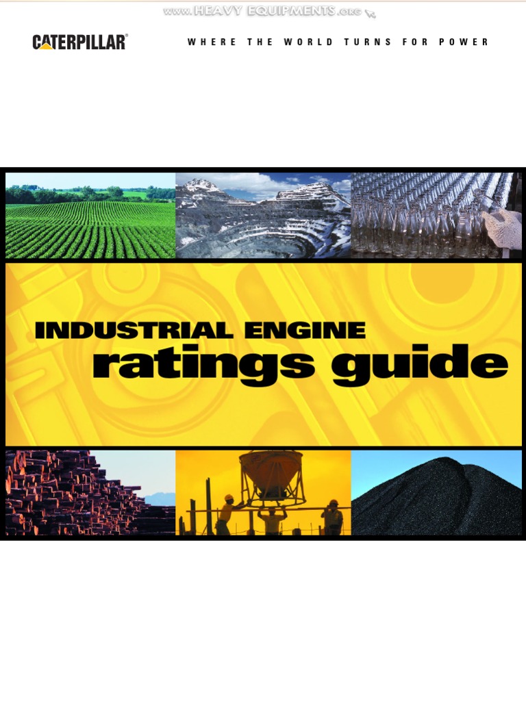 Material Industrial Engine Ratings Guide Caterpillar Engines Acert ...