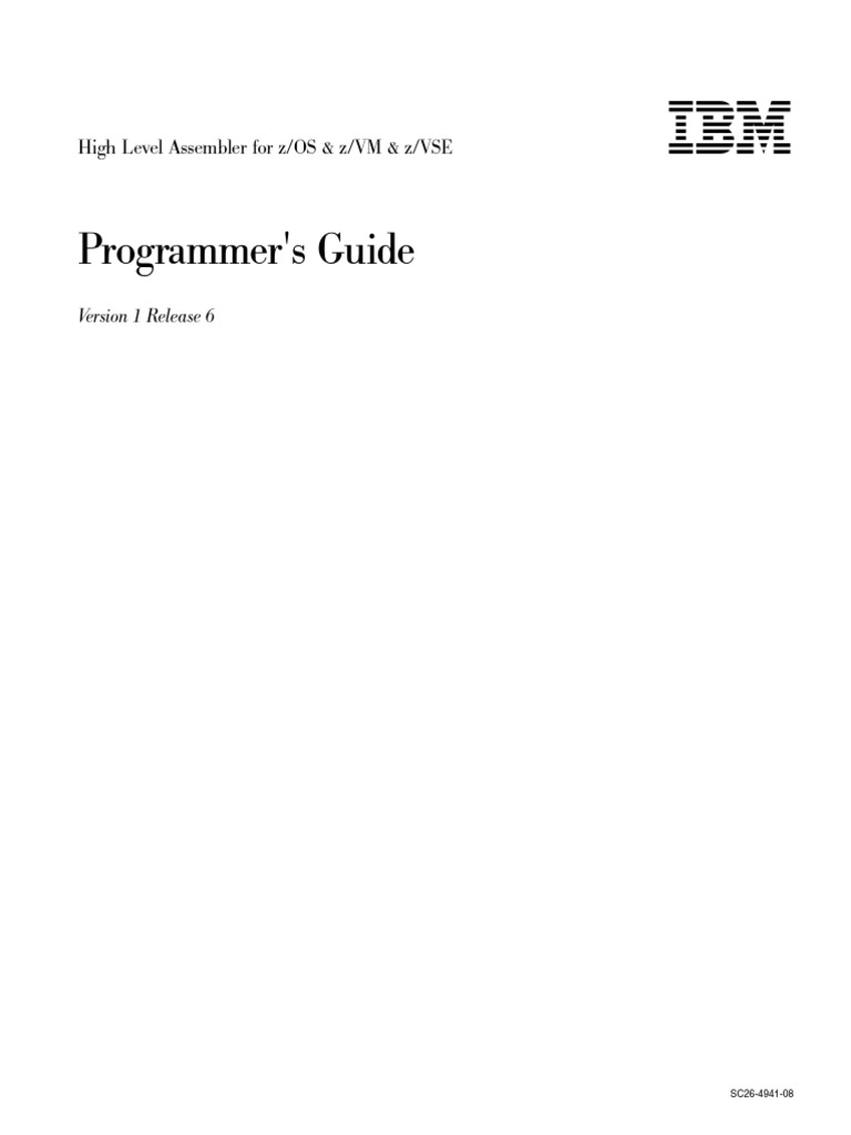 High Level Assembler Guide | PDF | Assembly Language | Computer Program