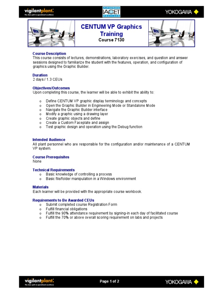 CENTUM VP Graphics Training: Course 7130 | PDF | Graphics ...
