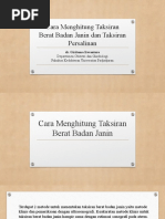 Cara Hitung Taksiran Berat Janin | PDF