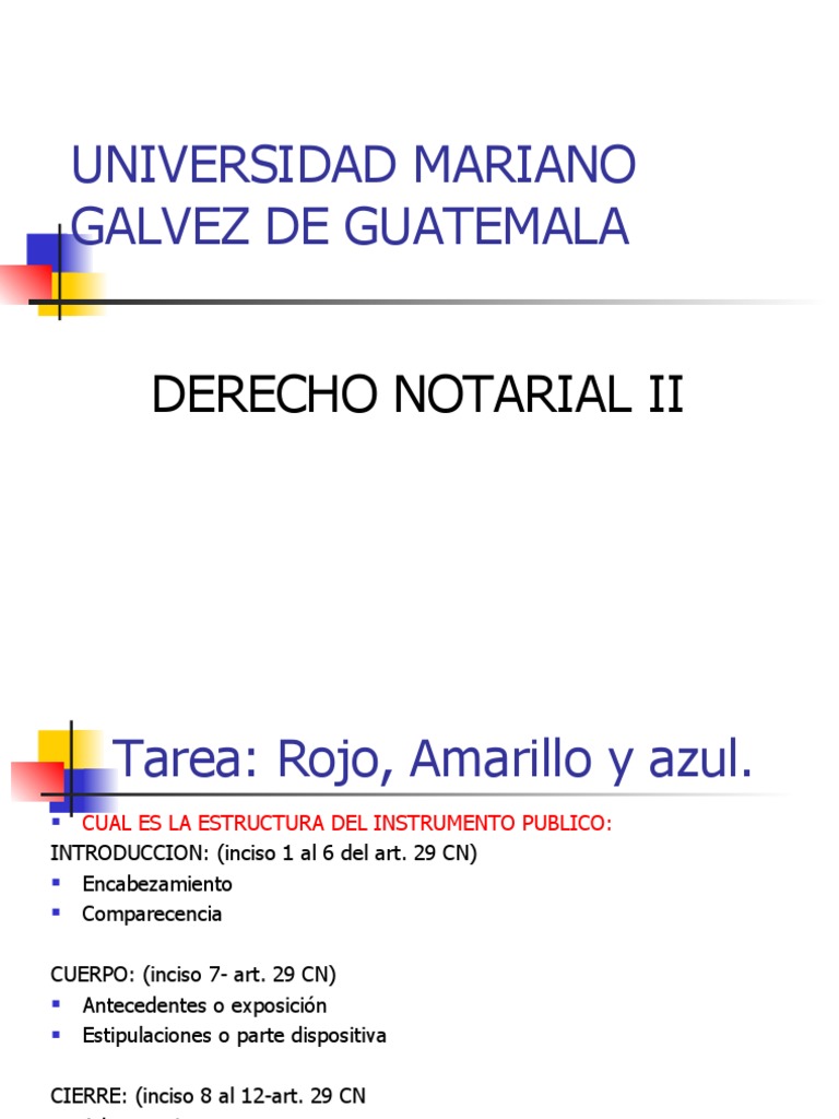 Estructura del Instrumento Público Notarial | PDF | Hipoteca Comercial ...