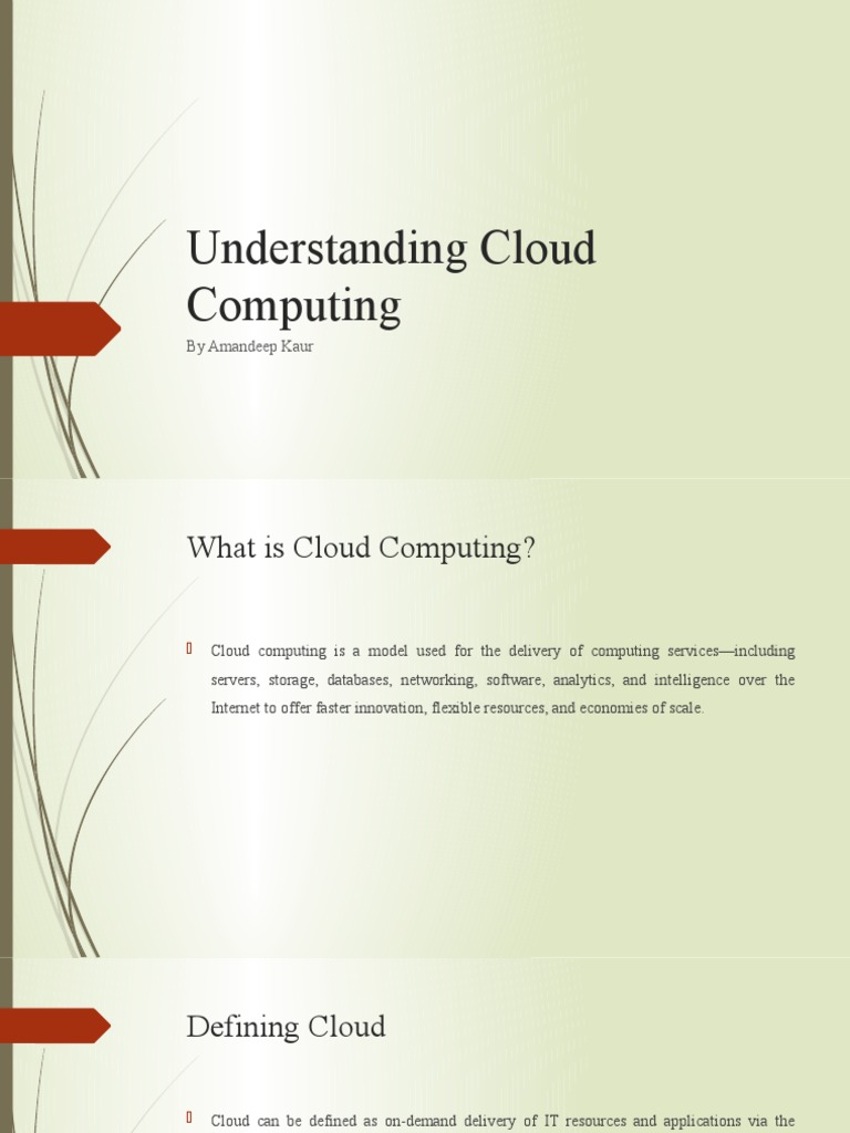 Understanding Cloud Computing | PDF Understanding Cloud Computing | PDF