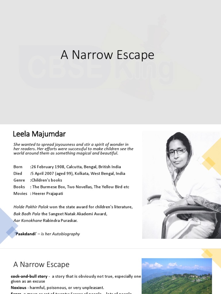 A Narrow Escape | PDF | Adverb | Noun