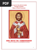 Holy Mass Guide (Tagalog Edition) | PDF