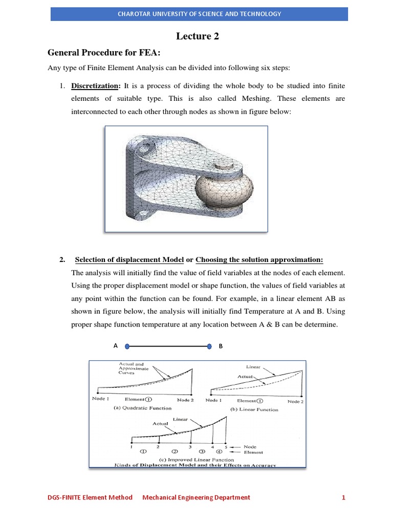 FEM - TYME - Lecture 2 PDF | PDF | Finite Element Method | Matrix (Mathematics)