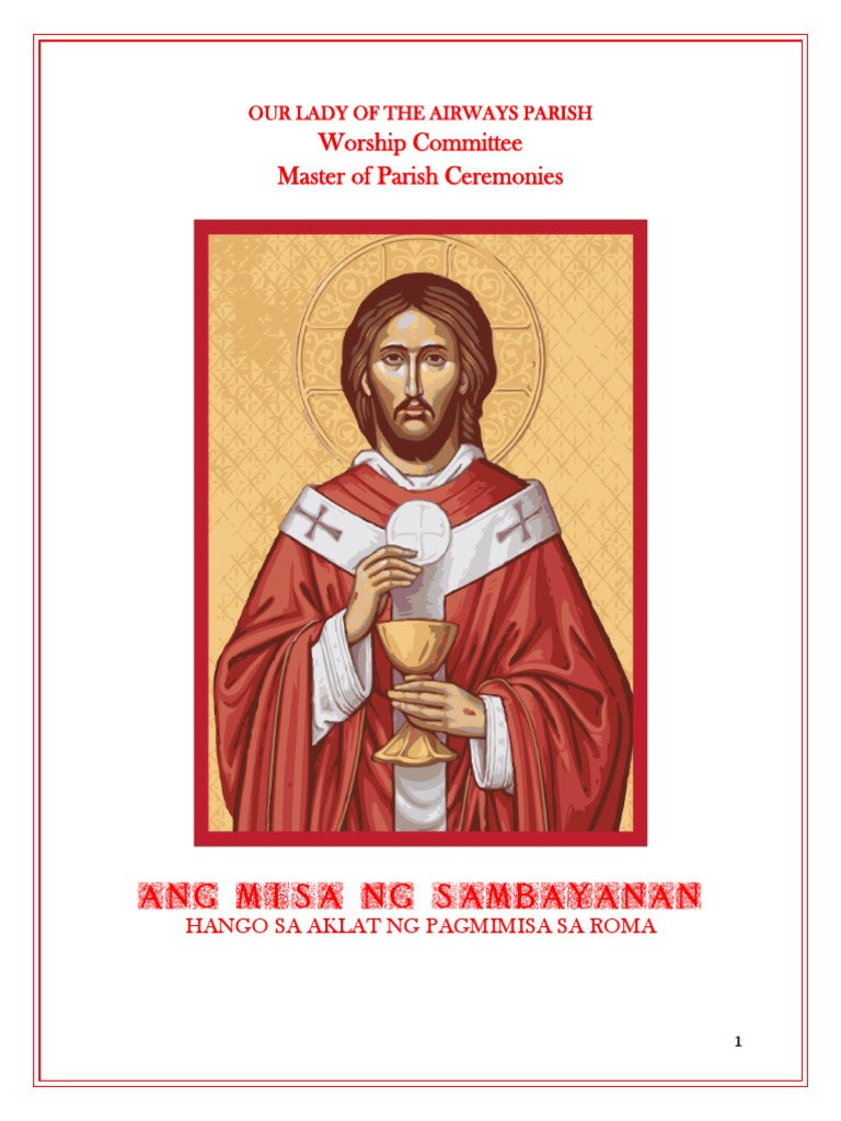 Baptism of The Lord Tagalog | PDF