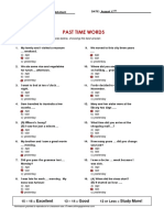 Past Time Words: Grammar Worksheet | PDF | Language Mechanics | Grammar