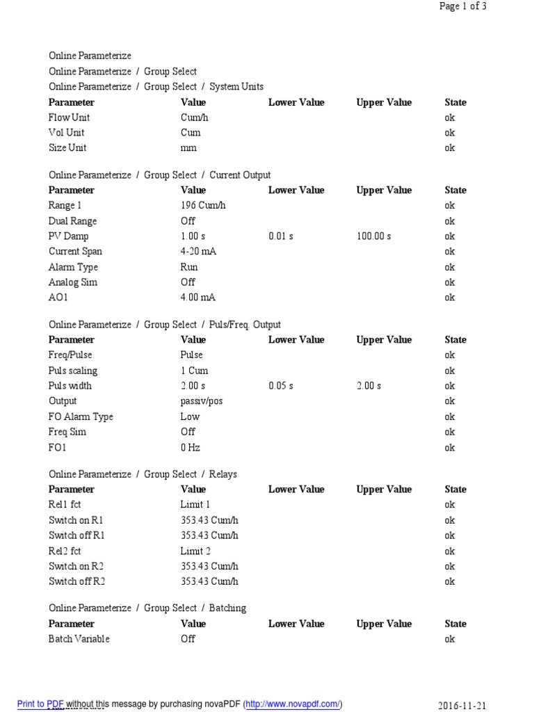 Pybas Flow Meter | PDF | Parameter (Computer Programming) | Electrical ...