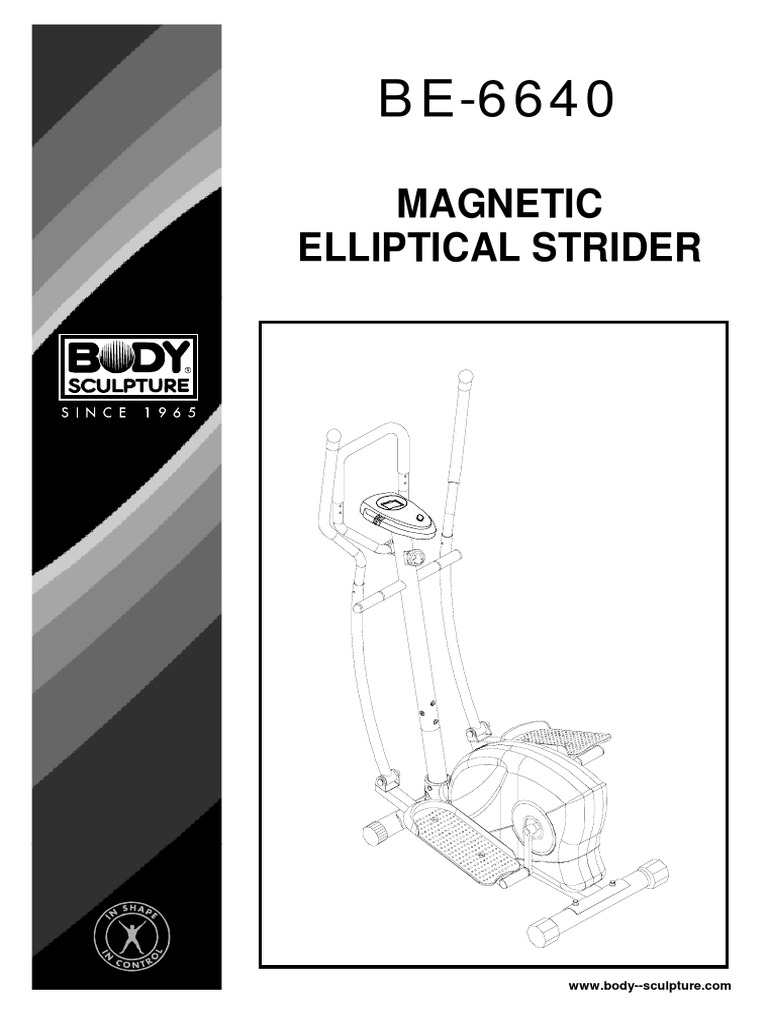 Magnetic Elliptical Strider | PDF | Screw | Physical Fitness