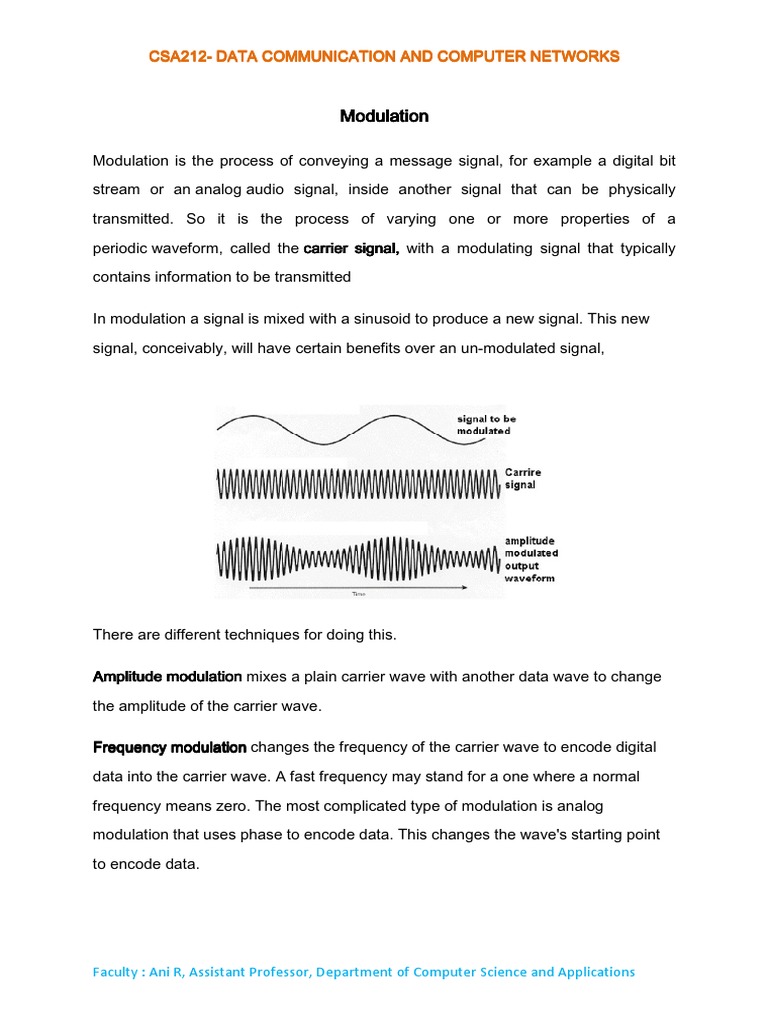 Modulation Modulation Modulation Modulation | PDF | Modulation | Data Transmission