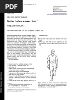 Balance Test - Standing Stork Test (Blind) | PDF | Validity (Statistics ...