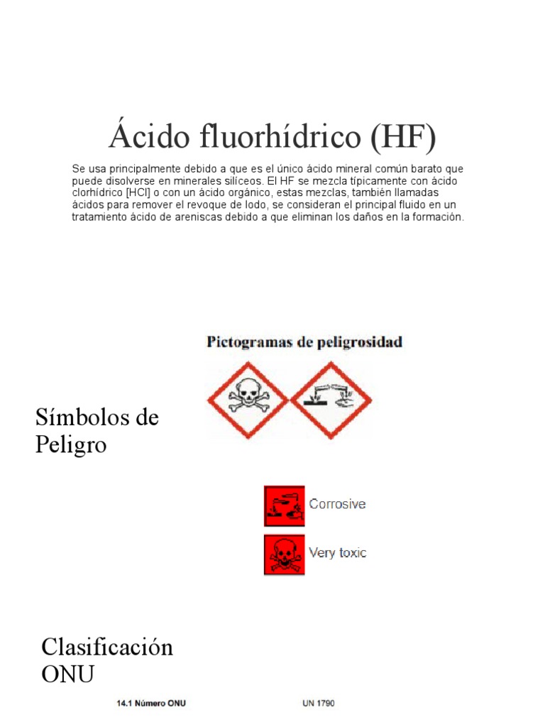 Ácido Fluorhídrico (HF) | PDF