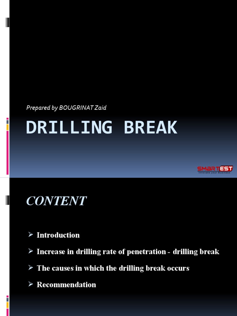 Drilling Break - Bougrinat Zaid | PDF