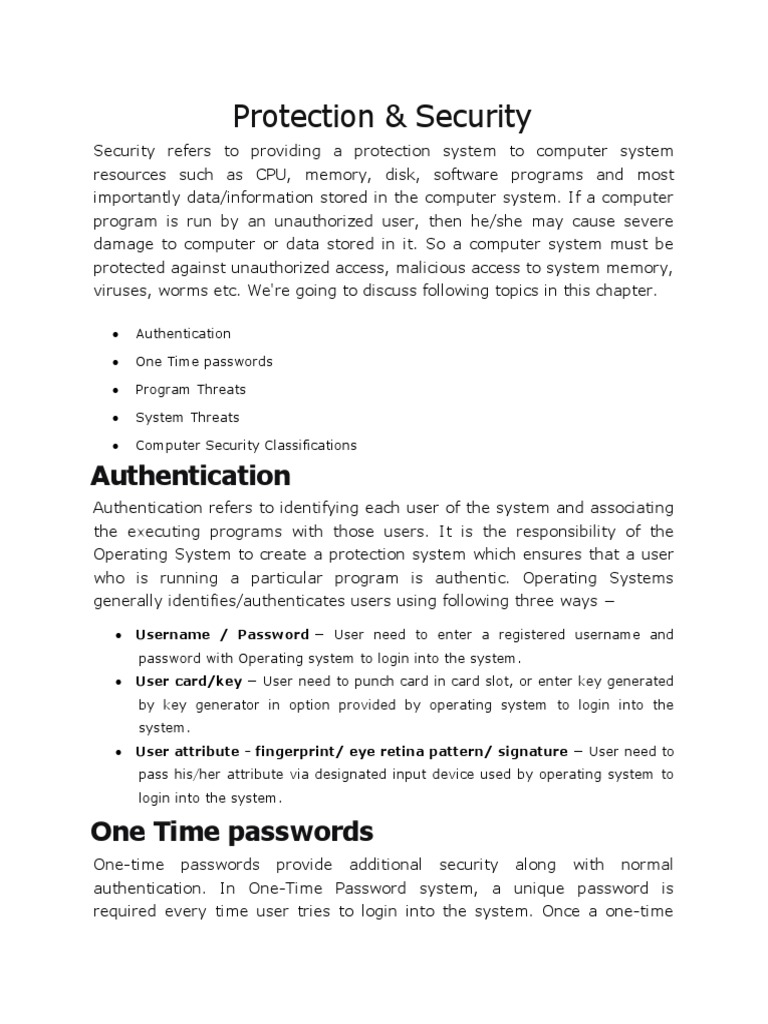 Protection N Security | Download Free PDF | Computer Virus | Operating System