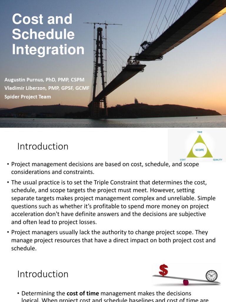 Cost and Schedule Integration PDF | PDF | Project Management | Risk