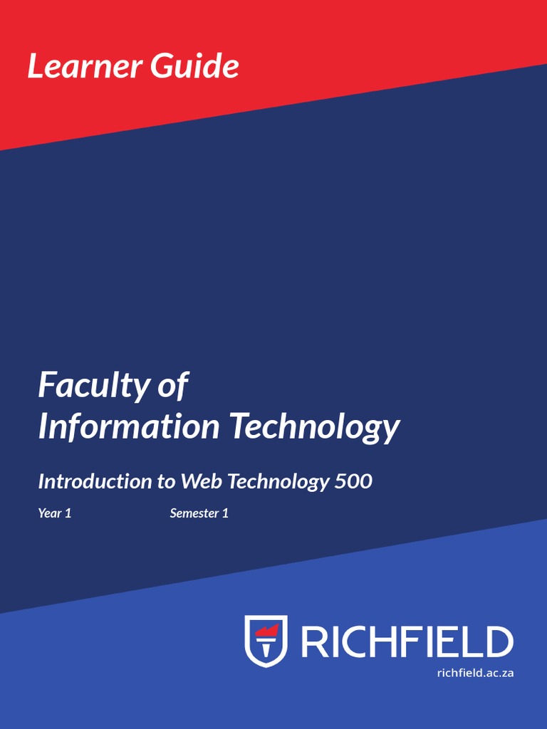 Study Guide - Intro To Web 500 2020 PDF | PDF | Html | Html Element
