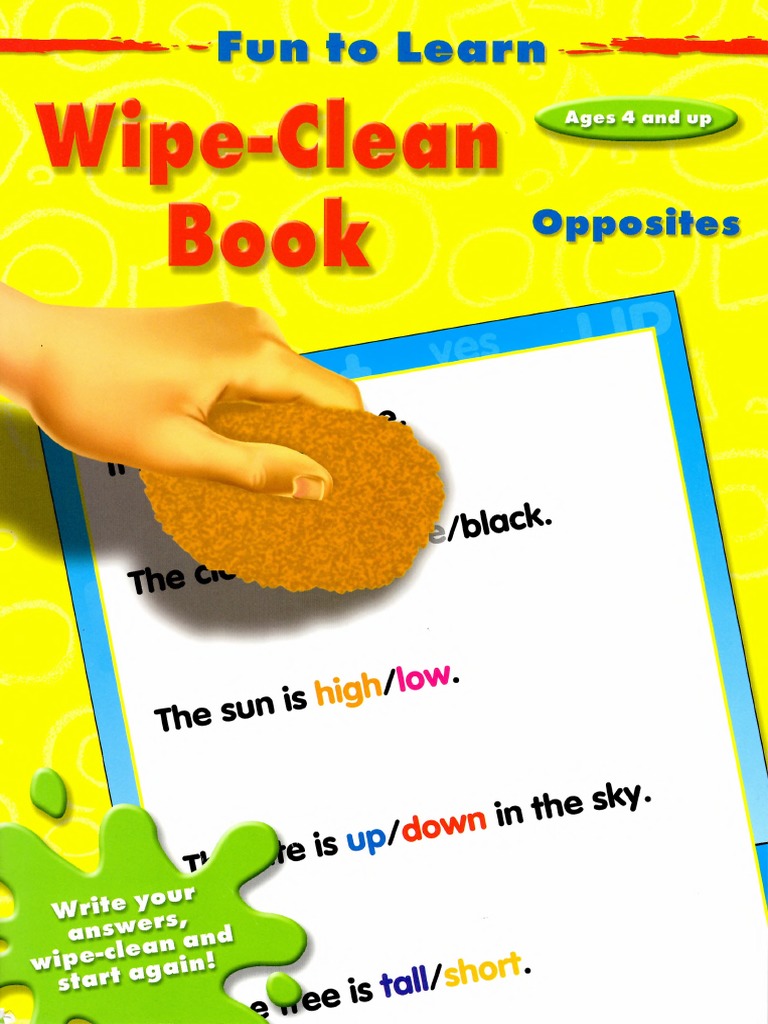 Wipe-Clean Book Opposites | PDF