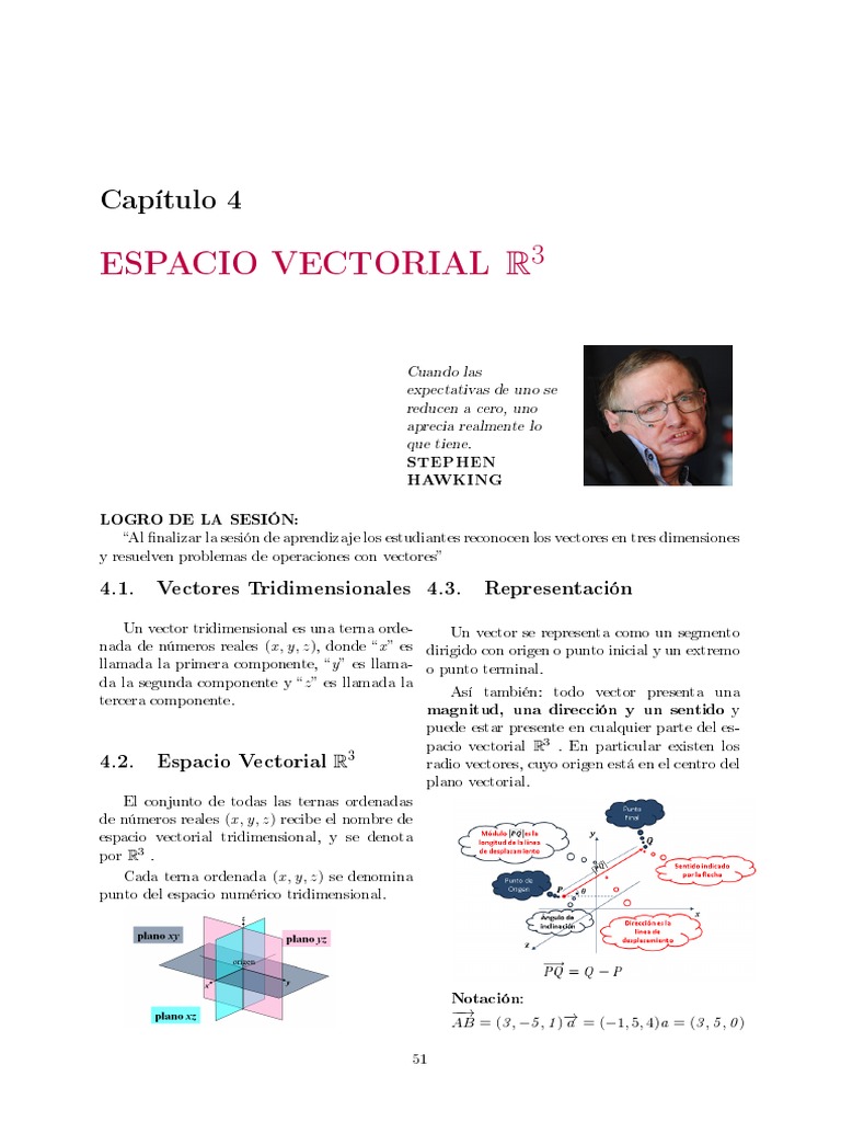 S05 S1 Espacio Vectorial R3 Pdf Vector Euclidiano Espacio Vectorial