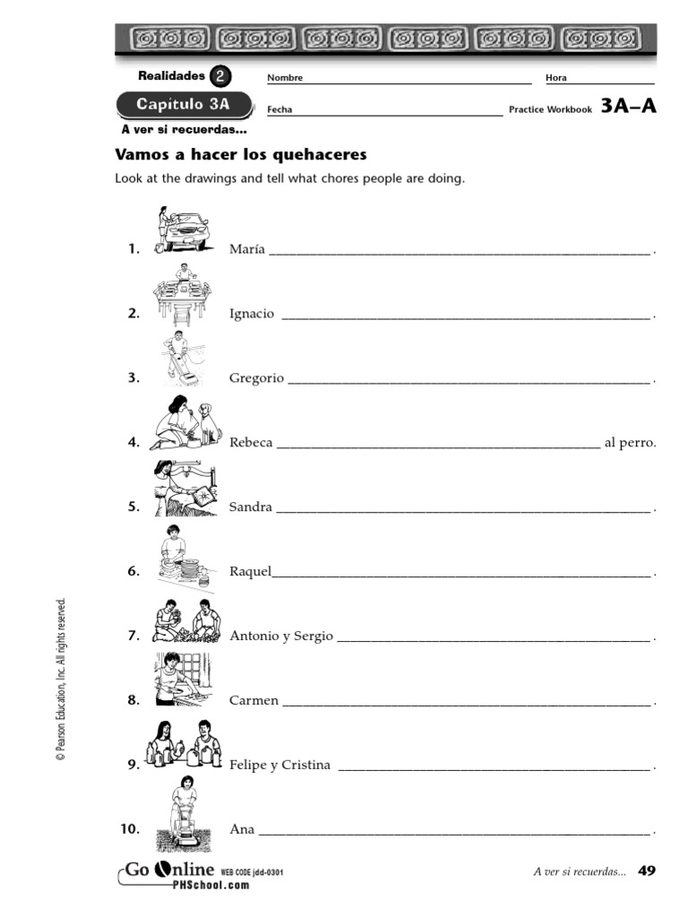 3A Core Practice Spanish 2 | PDF