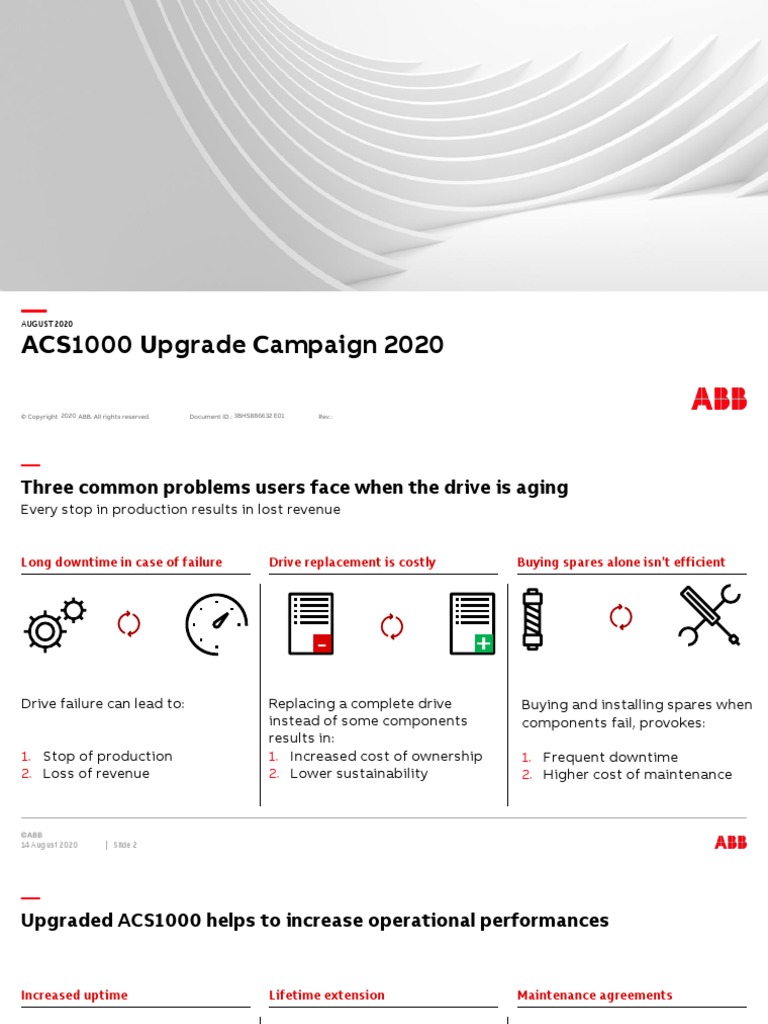 ACS1000 Upgrade Campaign 2020 Customer Presentation RevA PDF | PDF ...