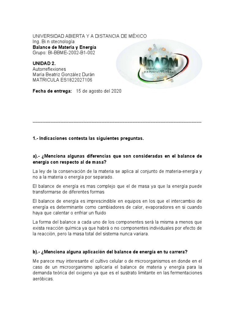 Bbme U2 Atr Magd | PDF | Calor | Combustión