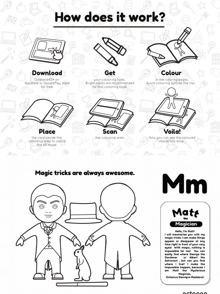 Octaland-4D-Coloring-Free-Marker Realidad Aumentada | PDF