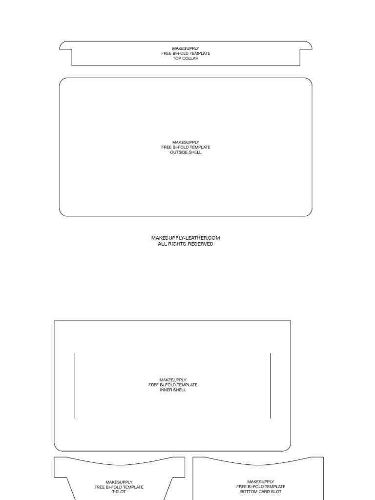 Free Bi-Fold Wallet Template | PDF