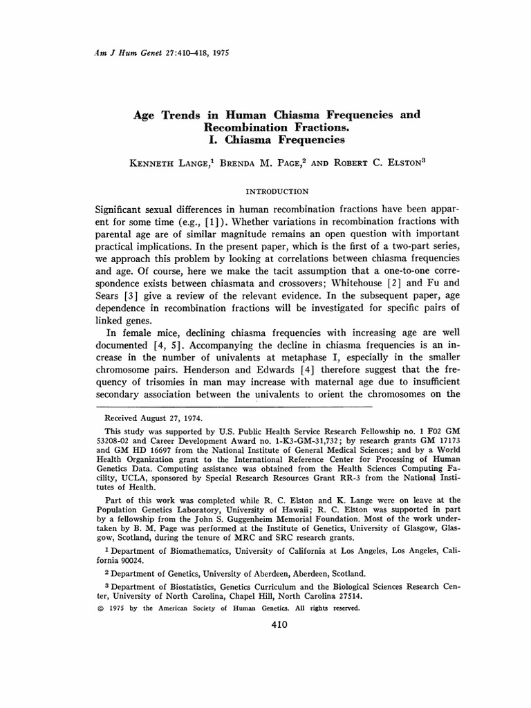 Meiosis Number Chiasma PDF | PDF | Meiosis | Genetic Linkage