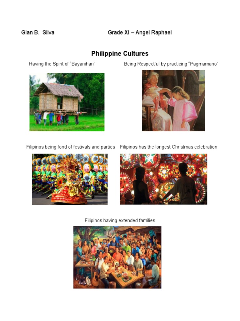 Philippine Cultural Values