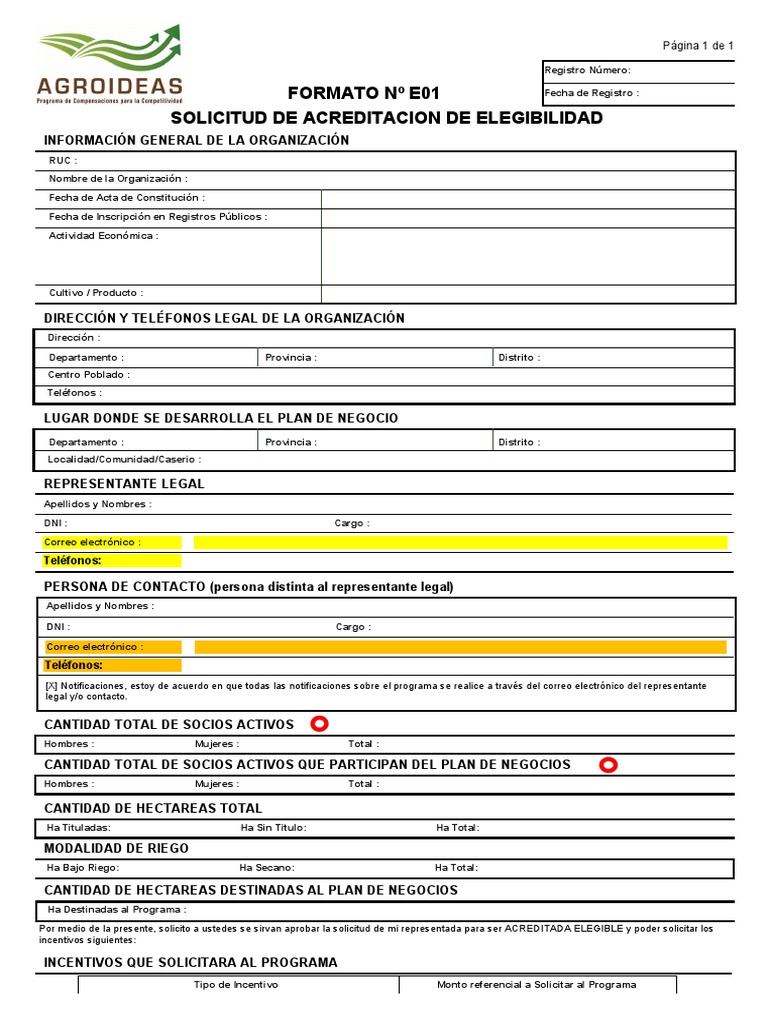 Formato E-1 | PDF | Gobierno