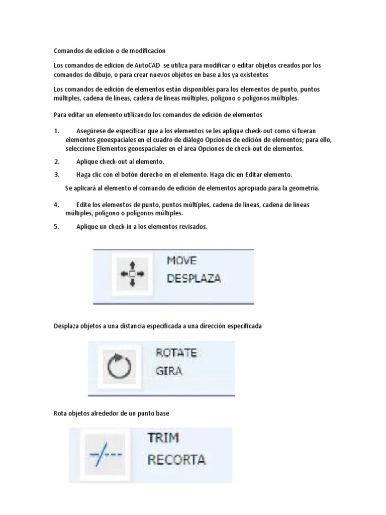 Comando de Edicion | PDF | Espacio | Geometría