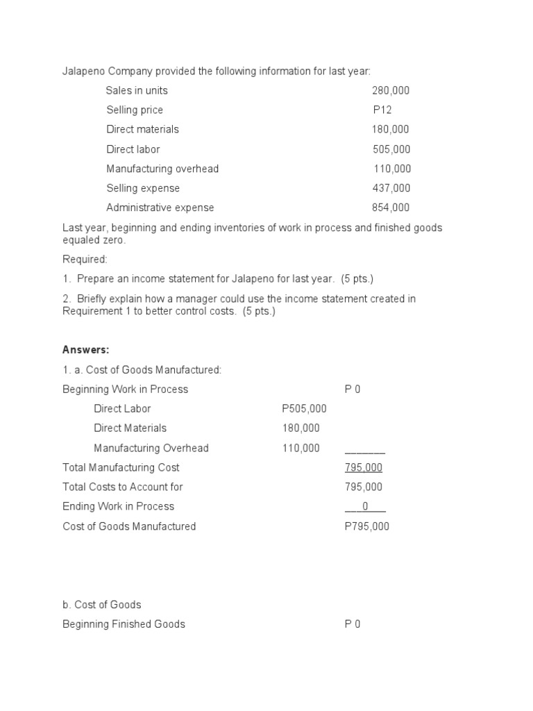 Assignment 3 - Conceptual Connection | PDF | Cost Of Goods Sold ...