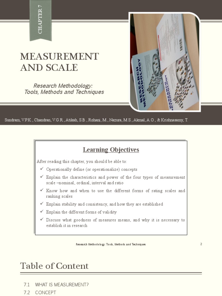 C7 - Measurement and Scale | Download Free PDF | Validity (Statistics ...