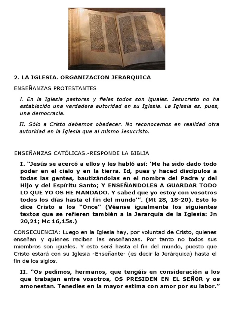 A LOS HERMANOS SEPARADOS RESPONDE LA BIBLIA AnS4zWFTPxj | PDF | Iglesia ...