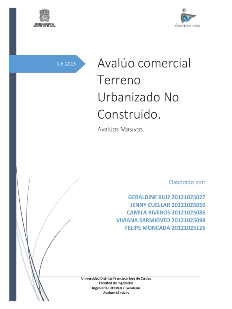 Avalúo Lote PDF | PDF | Geodesia | Bogotá