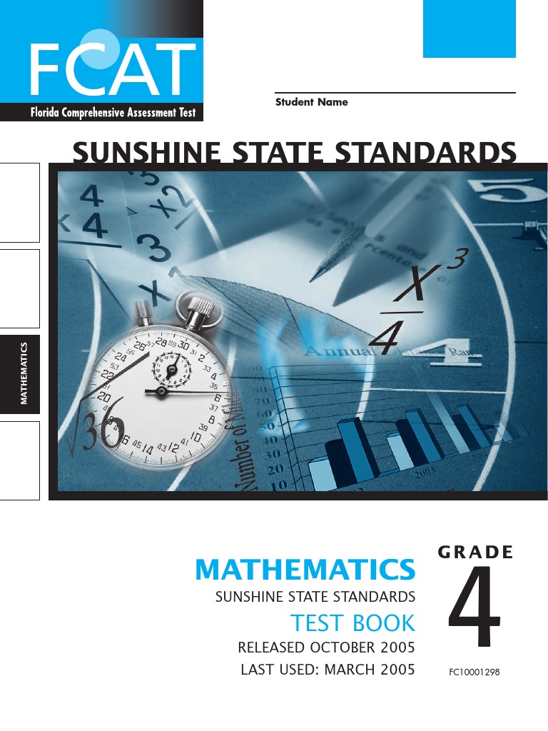 Math Grade 4 FCAT Released Test 2005 | PDF | Pound (Mass) | Teaching ...