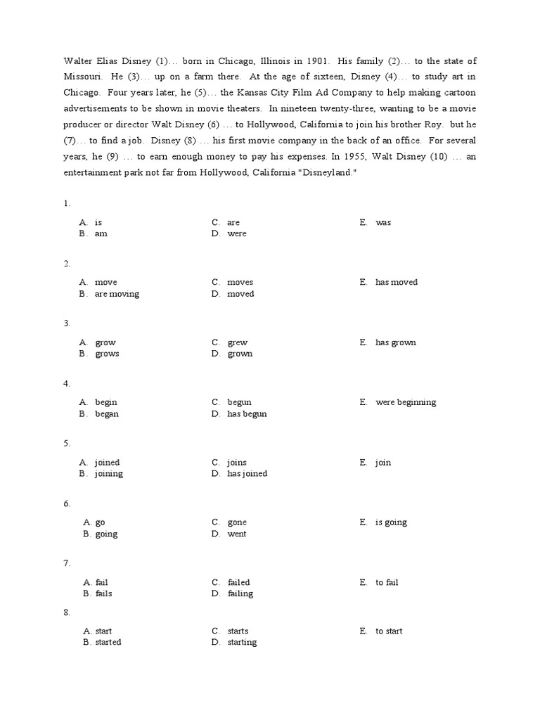 Biography - Past Tense | PDF