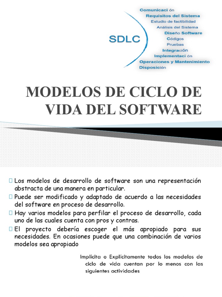 Modelos de Ciclo de Vida Del Software | PDF | Software | Tecnología digital
