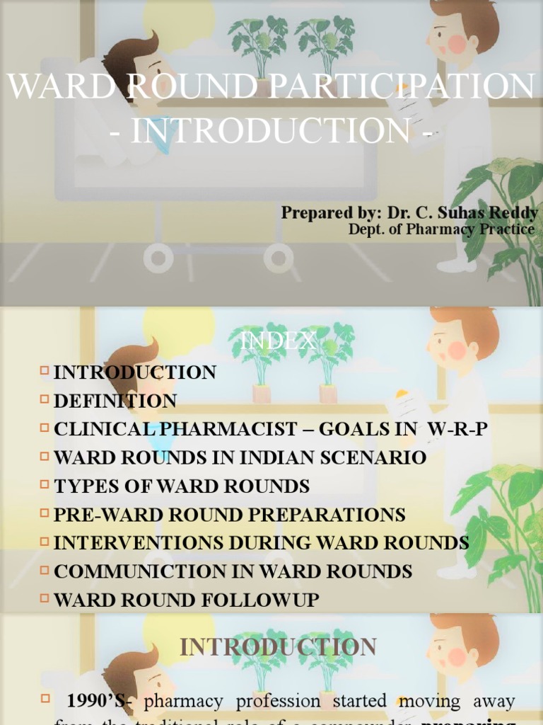 Role of Pharmacists in Ward Rounds | PDF | Pharmacy | Hospital