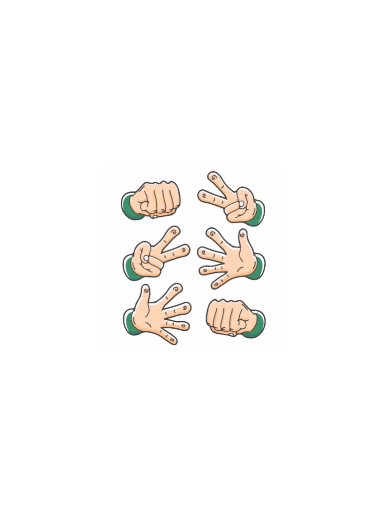 Hand Rock Paper Scissor Clip Art - 107355 34 PDF | PDF